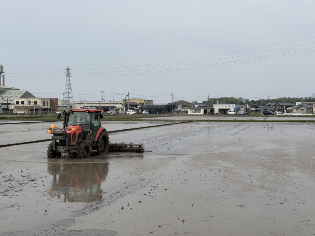 代掻き開始 | 株式会社グリーンちゅうず 滋賀県野洲市のお米を全国へ